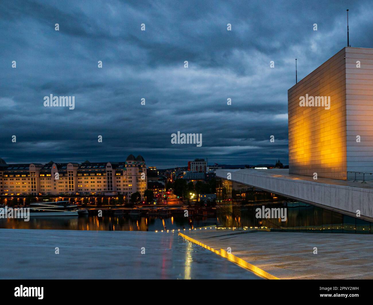 Oslo, Norway - May 2022: Oslo Opera House and Havnelageret building by ...