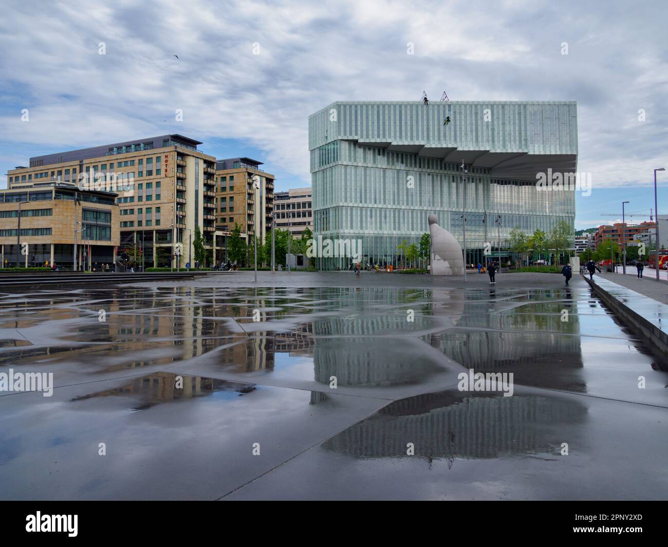 Oslo, Norway, May, 2022: Modern concrete architecture of new central ...