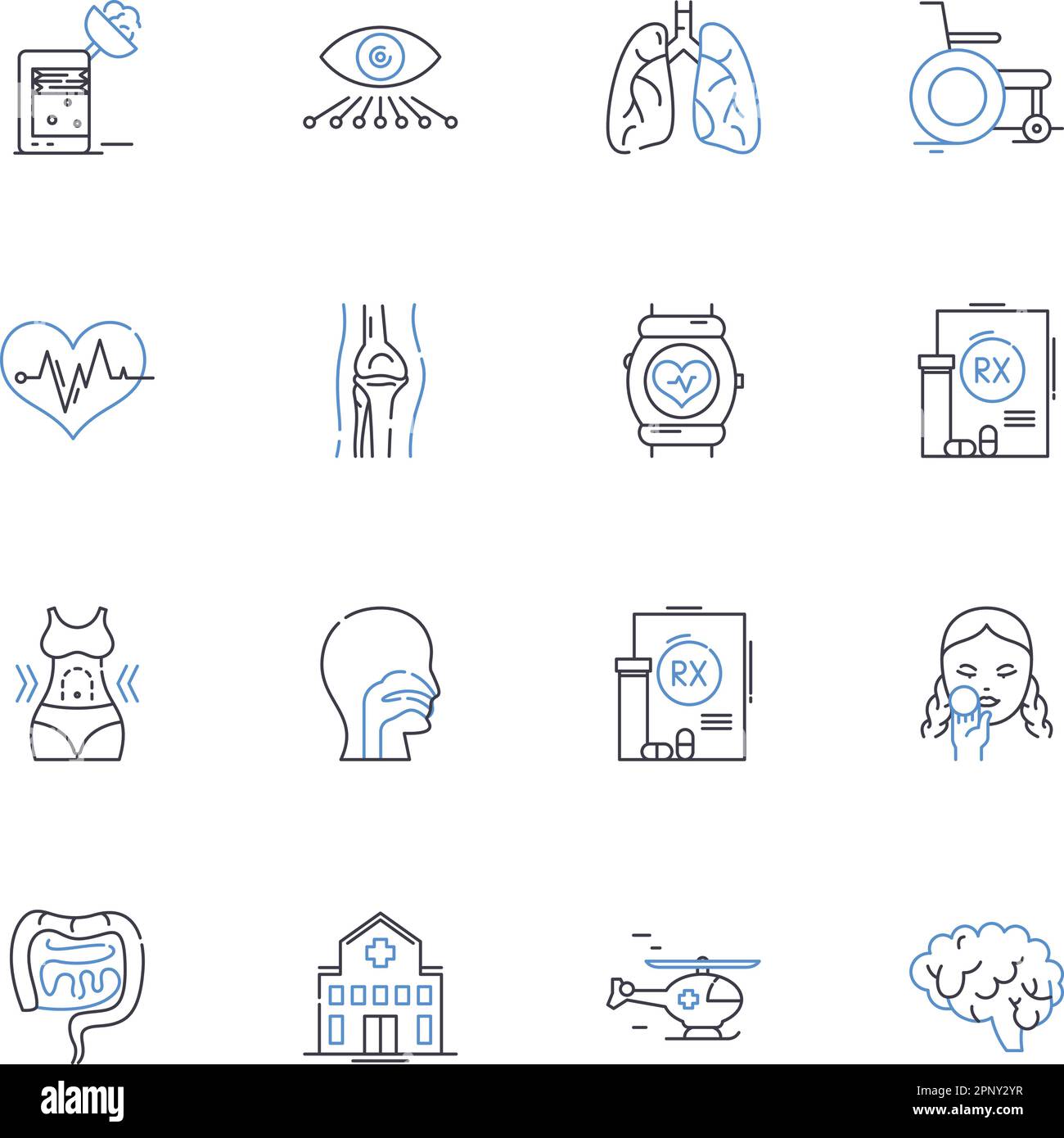 Holistic coaching line icons collection. Balance, Mindfulness, Growth ... Holistic coaching line icons collection. Balance, Mindfulness, Growth ...