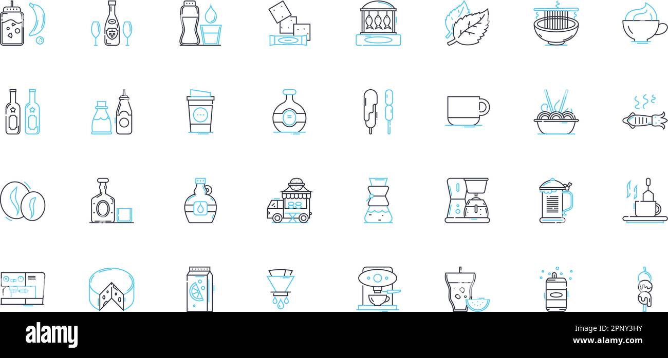 Fare linear icons set. Ticket, Price, Tariff, Cost, Farewell, Rate ...