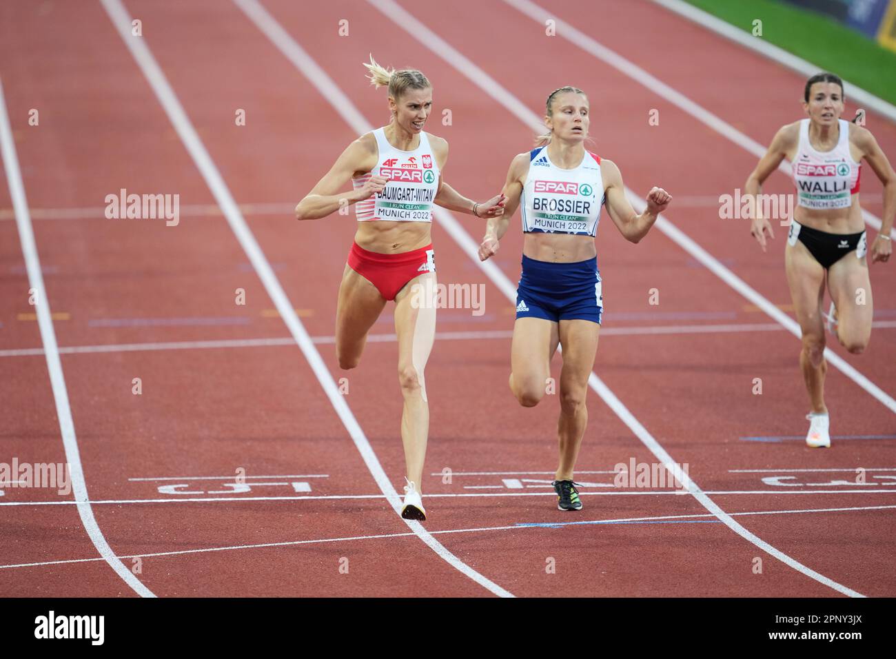 Iga Baumgart-Witan participating in the 400 meters of the European ...
