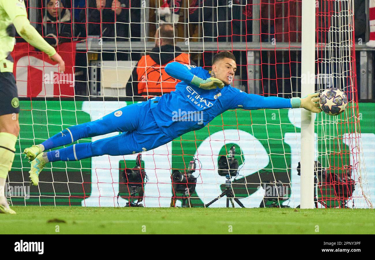 Ederson, goalkeeper MANCITY 31 defend in the quarter final match FC ...