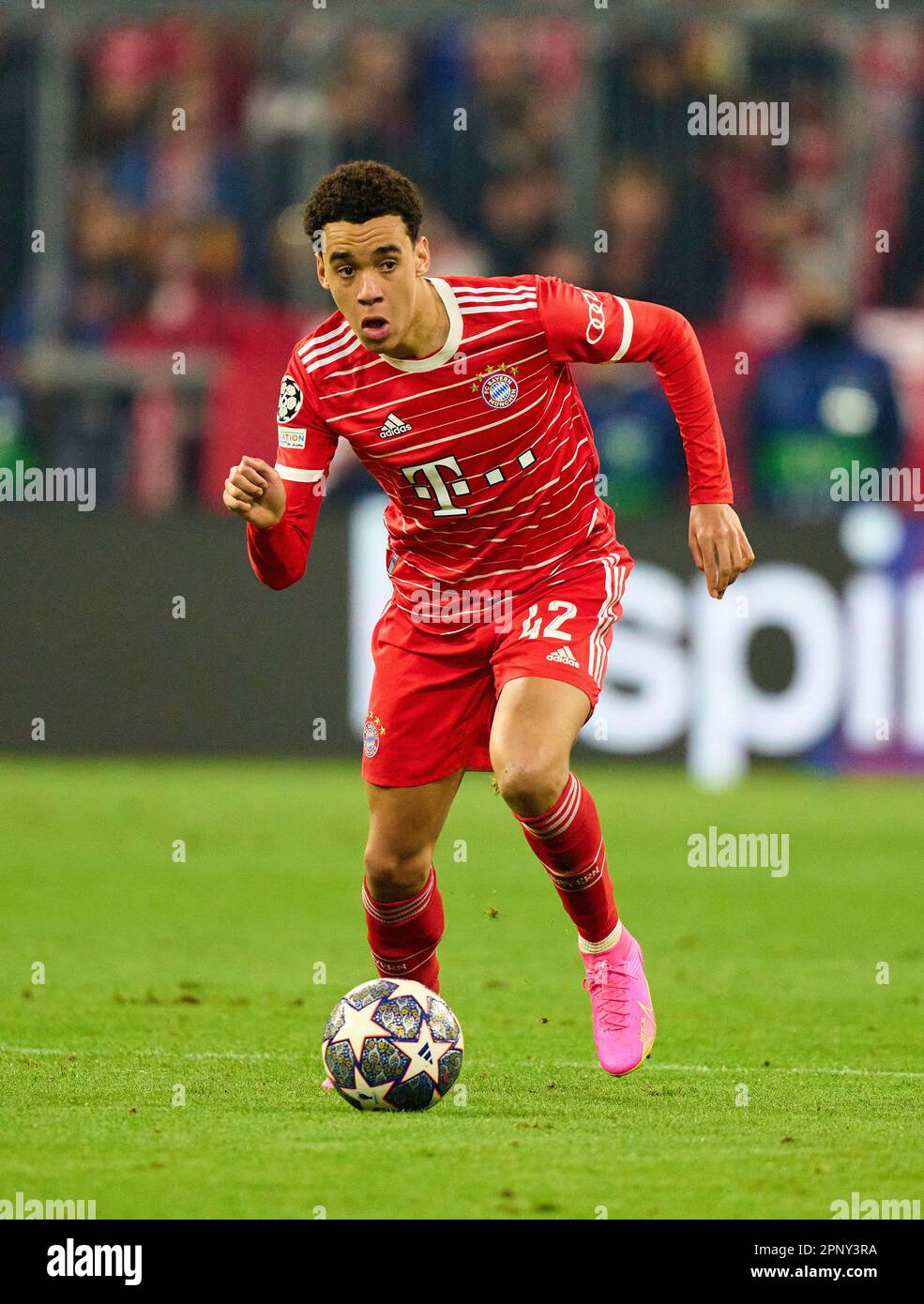 Jamal MUSIALA, FCB 42 in the quarter final match FC BAYERN MUENCHEN ...
