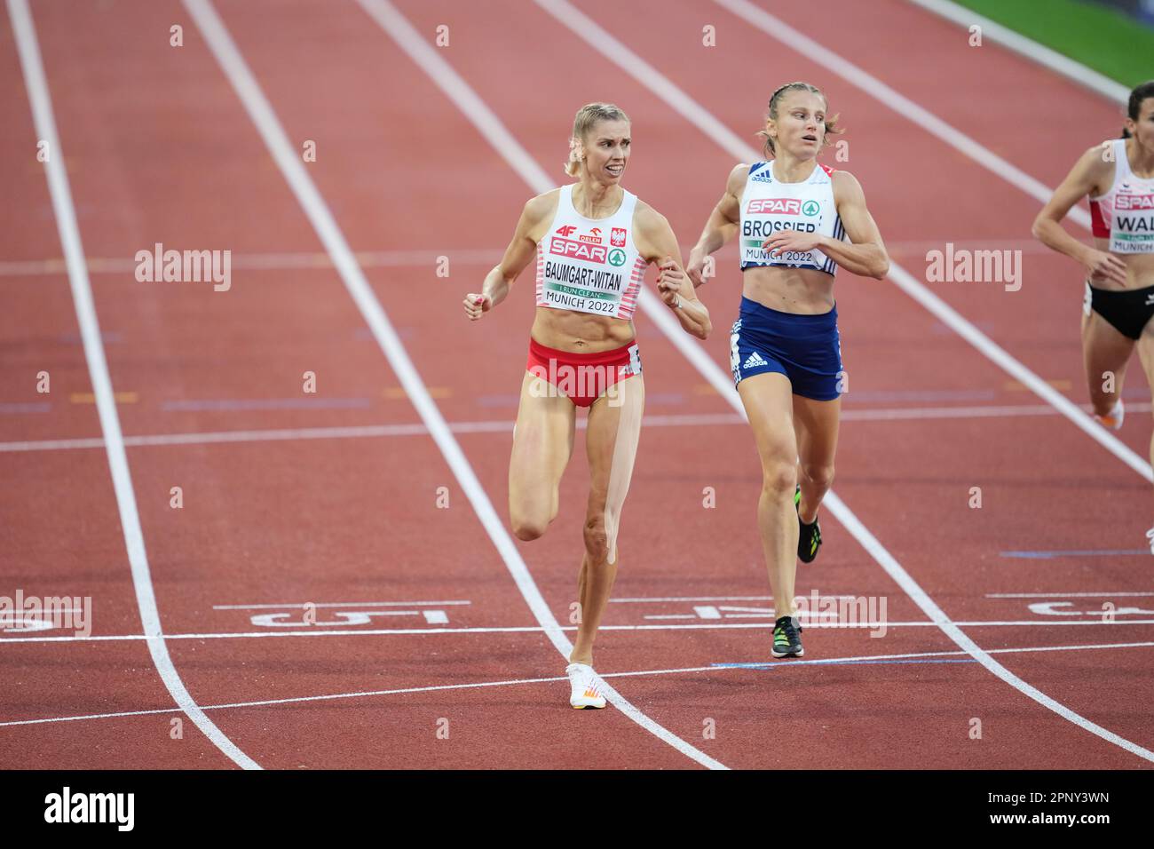 Iga Baumgart-Witan participating in the 400 meters of the European ...