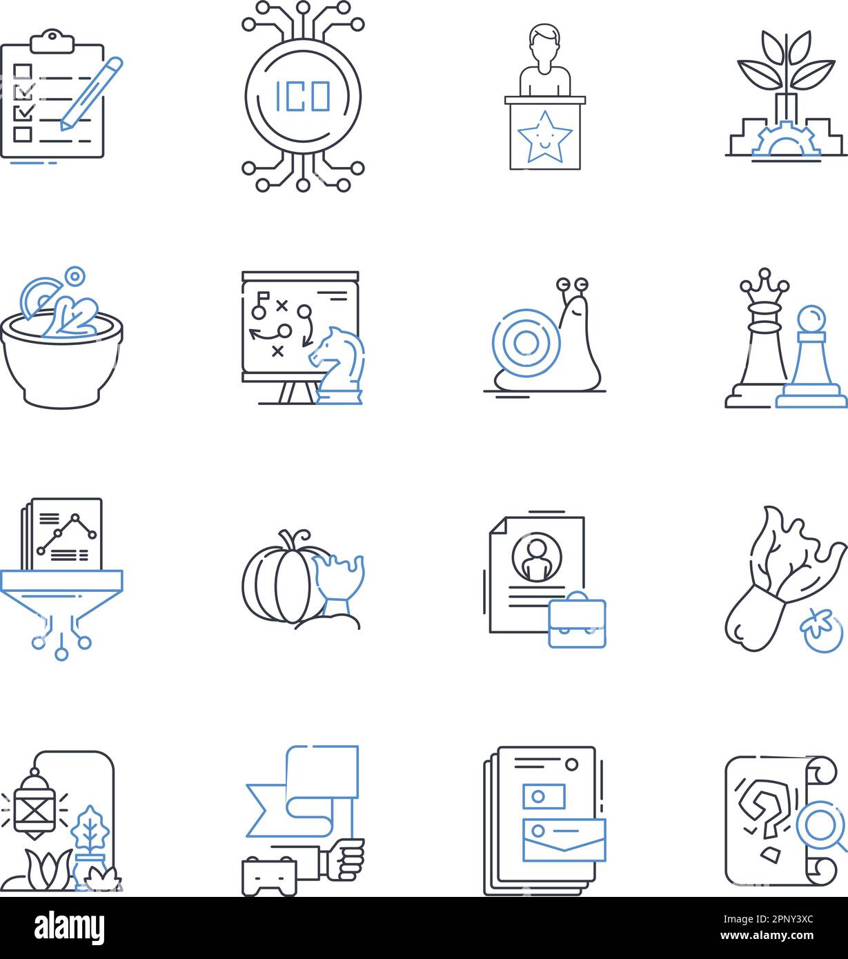 Insurance sector line icons collection. Coverage, Policy, Premium, Risk ...