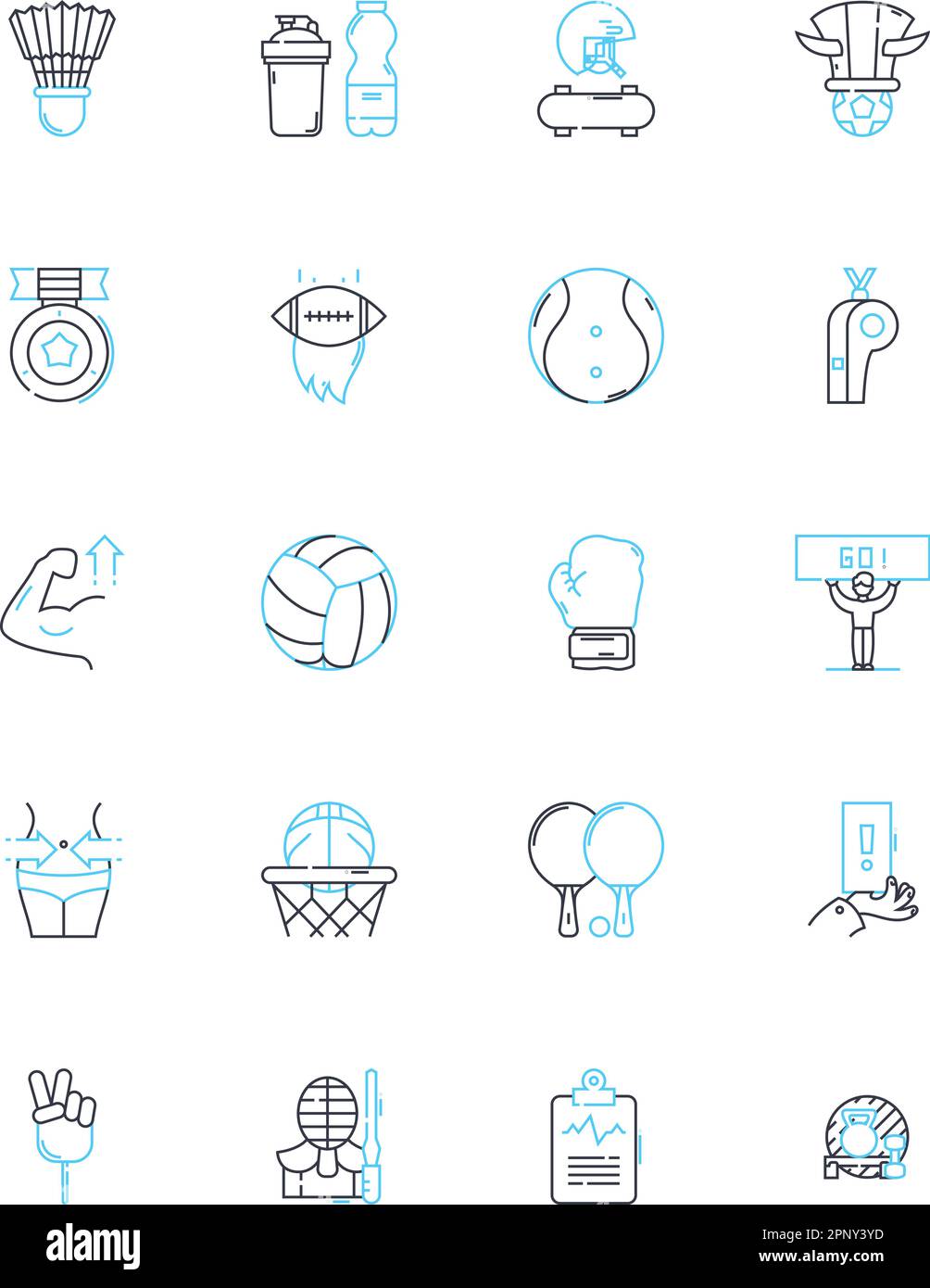 Wellness sector linear icons set. Health, Nutrition, Fitness ...