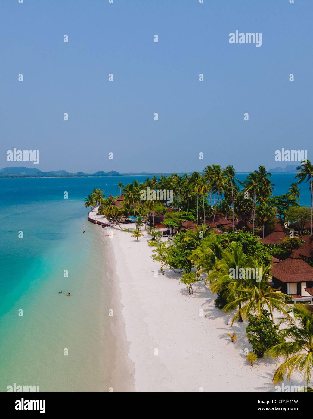 Koh Mook tropical Island in the Andaman Sea in Thailand, tropical beach ...