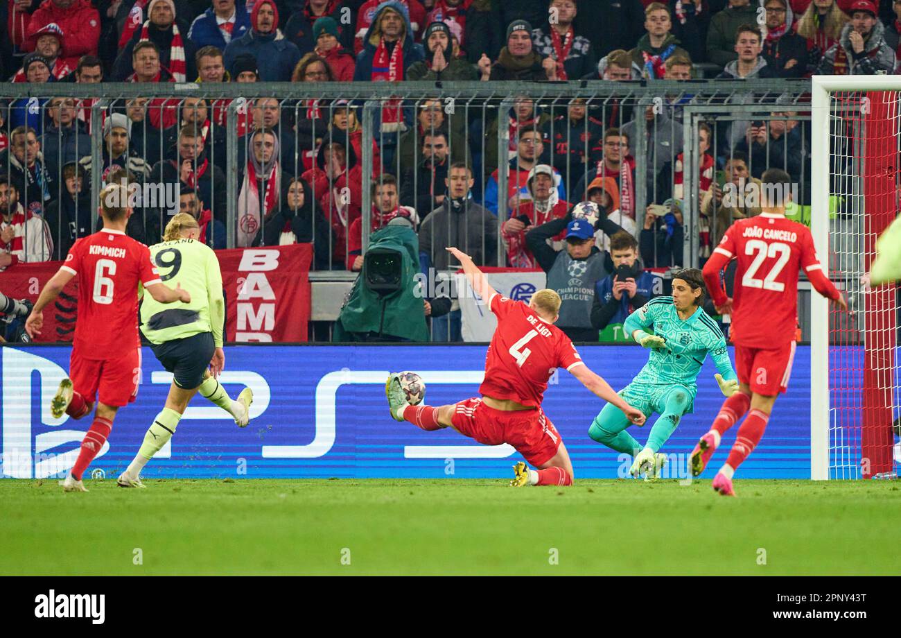 Erling Haaland, MANCITY 9 scores, shoots goal , Tor, Treffer, Torschuss ...