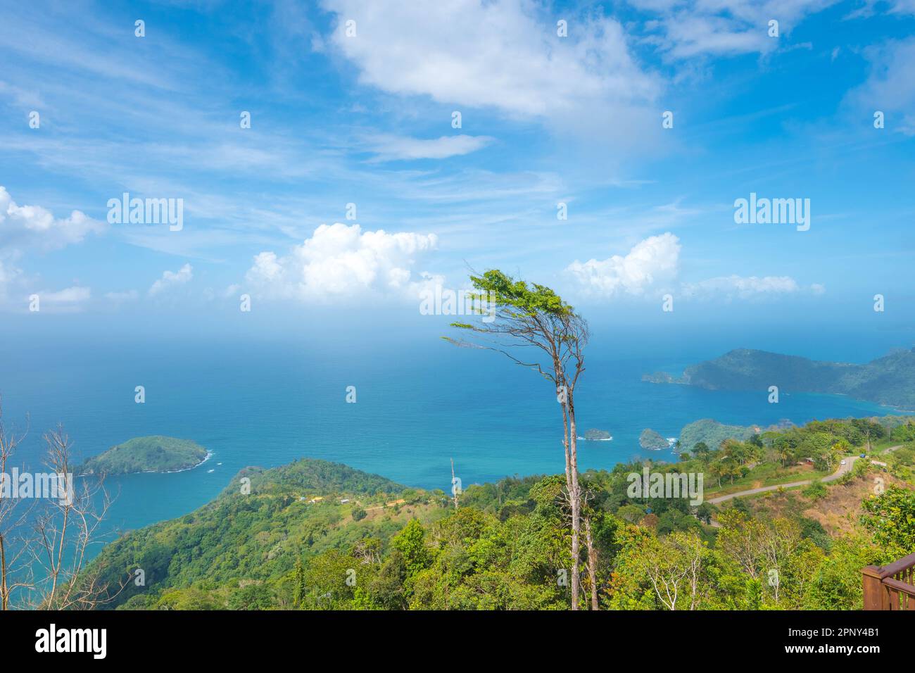 The view from Paramin Lookout, Trinidad Stock Photo - Alamy