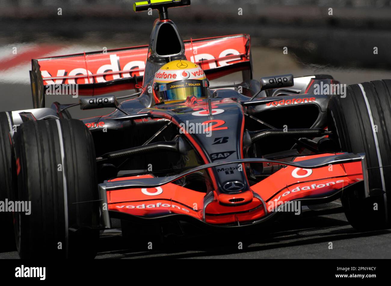 Lewis Hamilton GBR Aktion auf Vodafone McLaren Mercedes, Formel 1 Grand ...