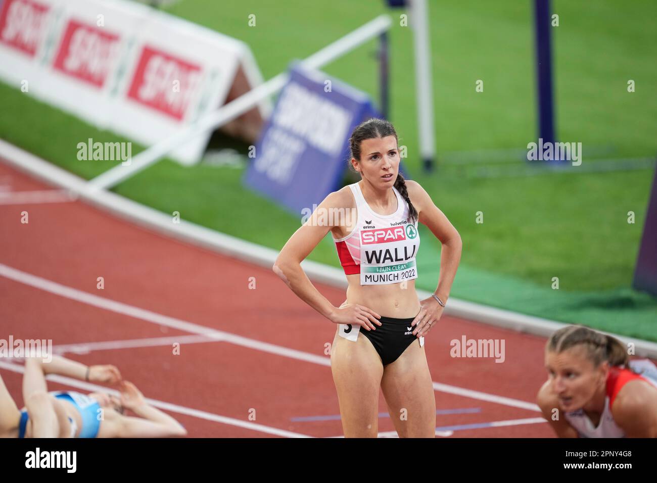 Susanne Gogl-Walli participating in the 400 meters of the European ...