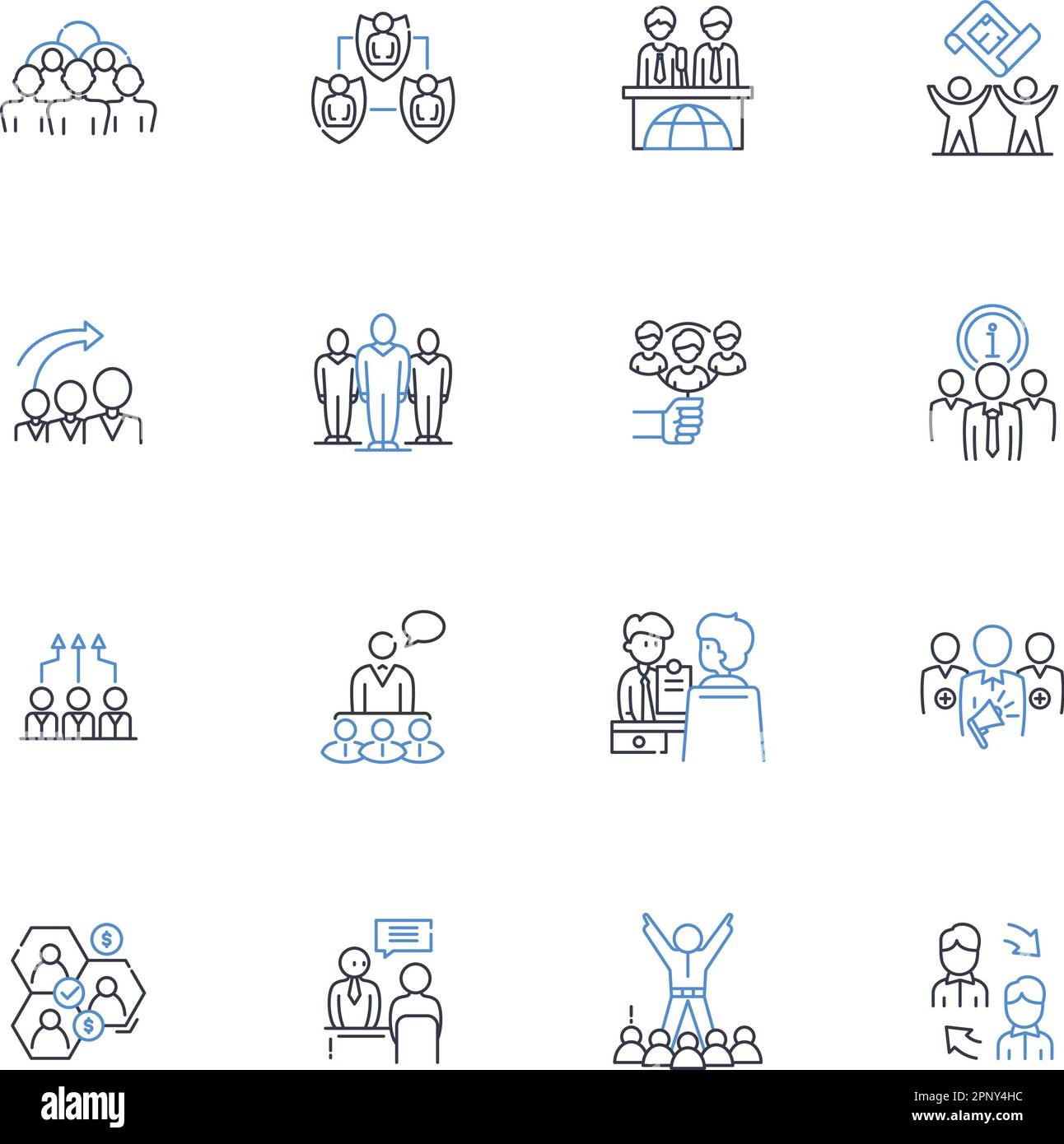 Research staff line icons collection. Researchers, Academics, Scholars ...