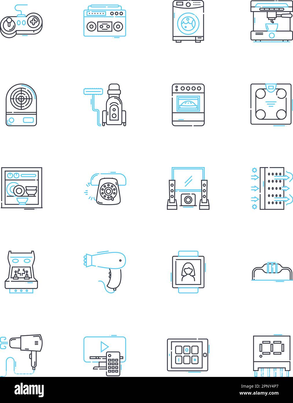 Health food stores linear icons set. Organic, Nutritious, Clean, Fresh ...