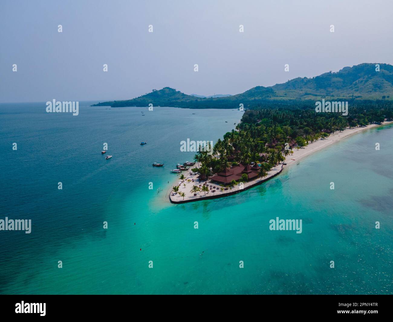 Koh Mook tropical Island in the Andaman Sea in Thailand, tropical beach ...