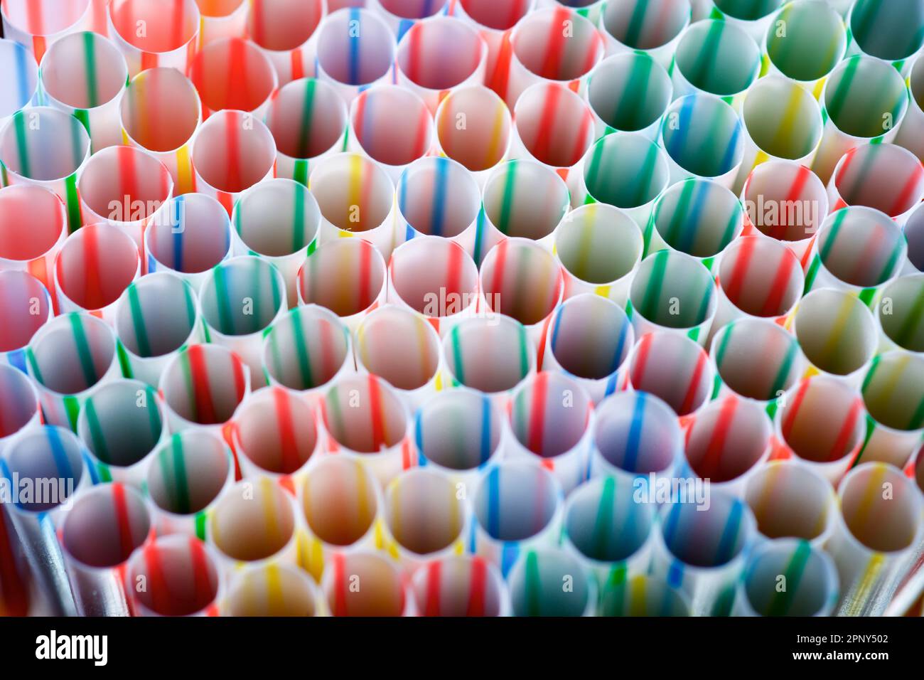 Plastic straw top view hi-res stock photography and images - Alamy