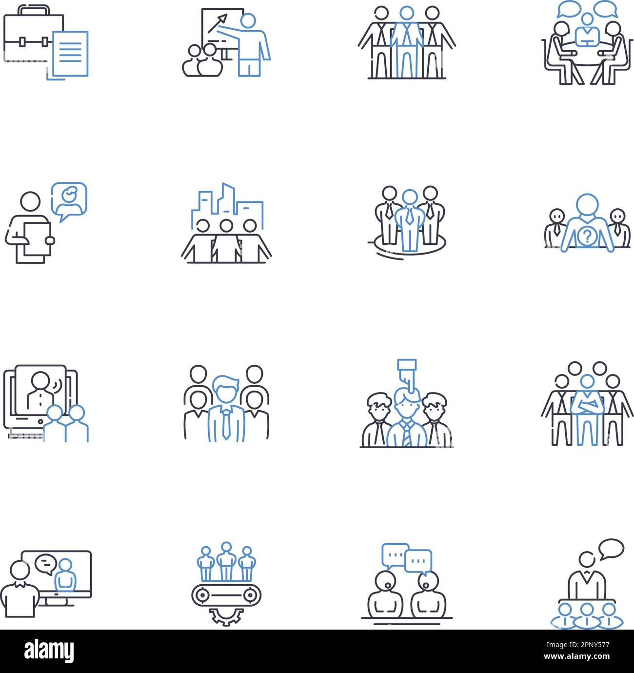 Trade model line icons collection. Barter, Exchange, Commerce ...