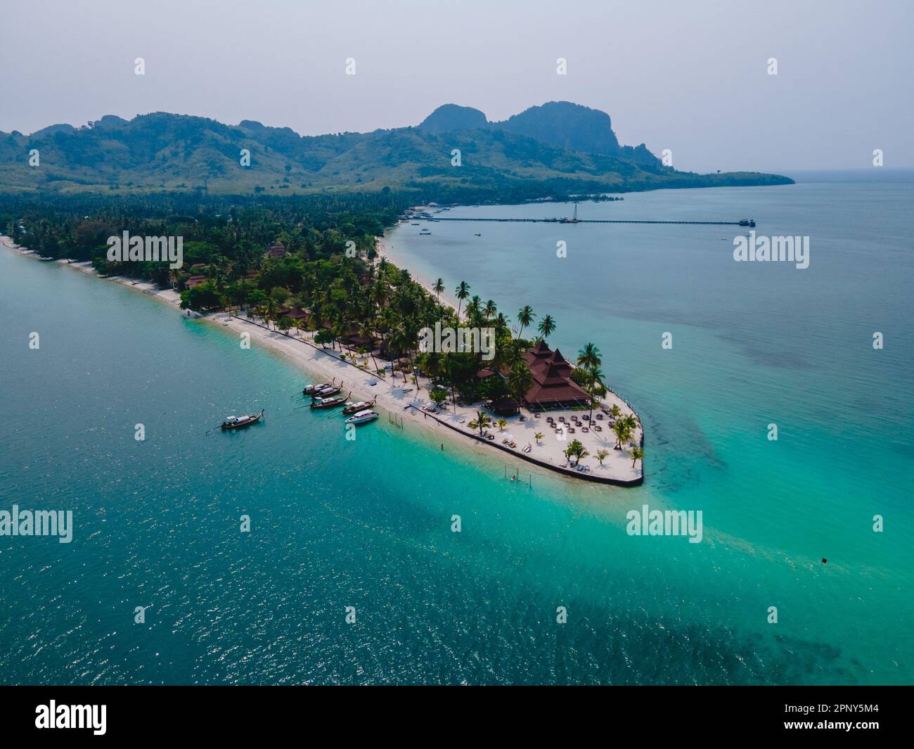 Koh Mook tropical Island in the Andaman Sea in Thailand, tropical beach ...