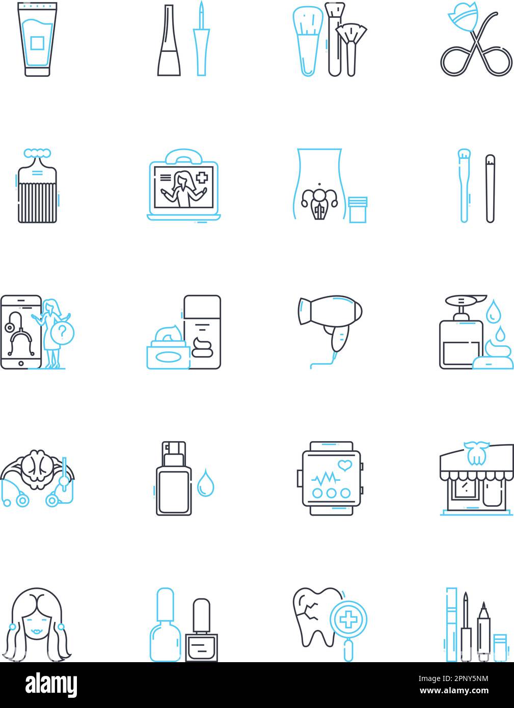 Life balance linear icons set. Equilibrium, Harmony, Moderation ...