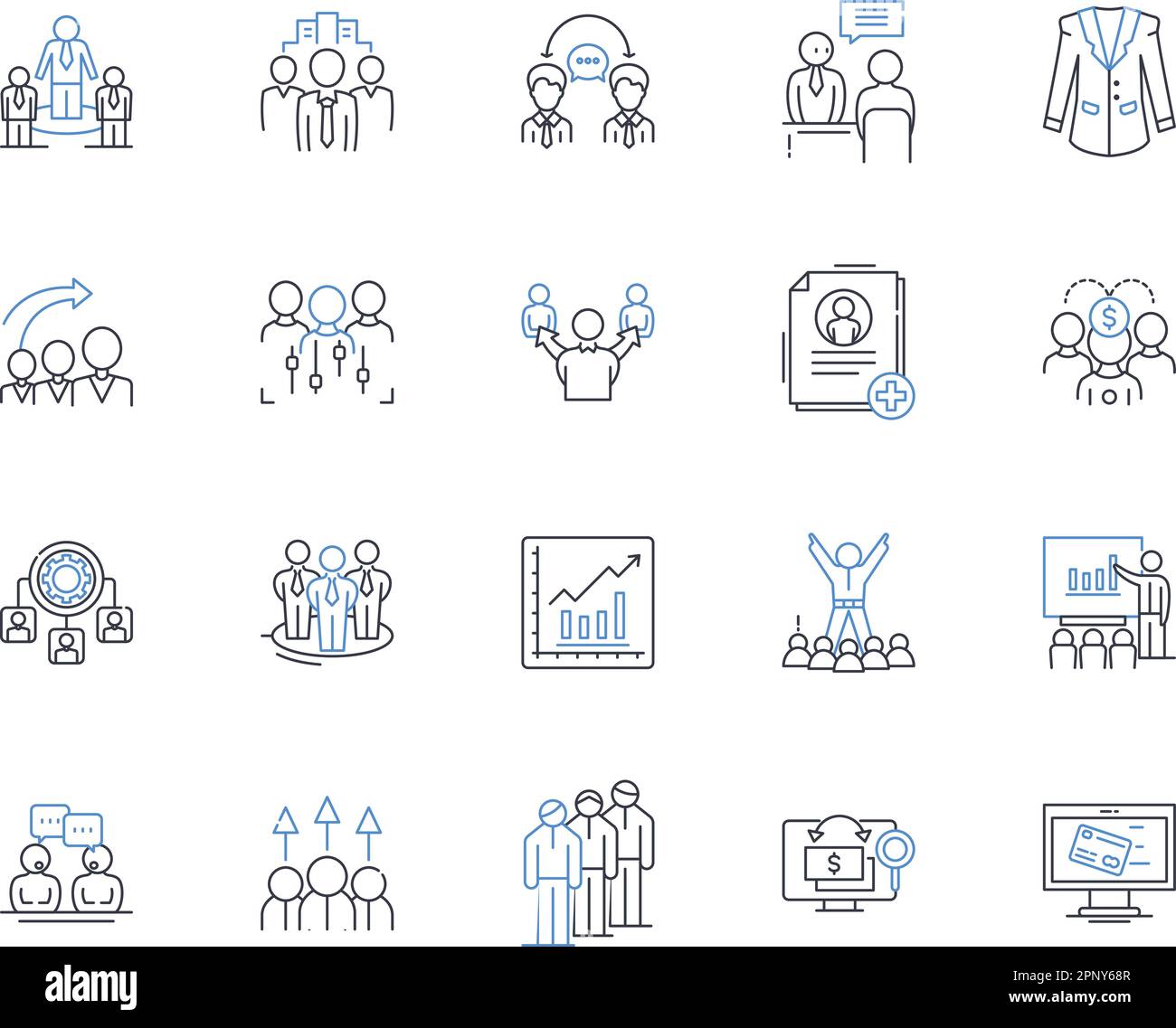 Trade expo line icons collection. Exhibition, Showcase, Convention ...