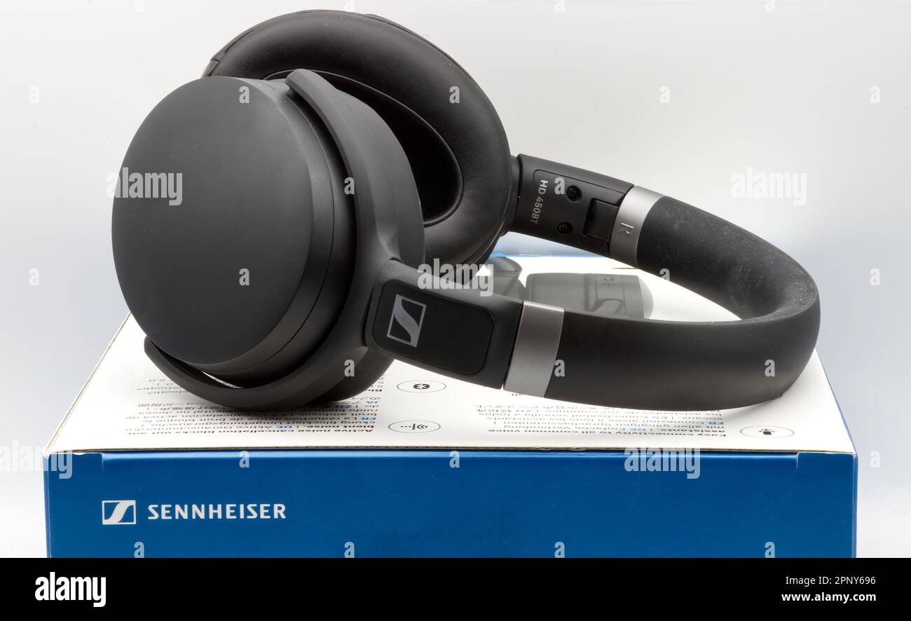 Sennheiser HD 450BT Wireless Headphones isolated on white background ...