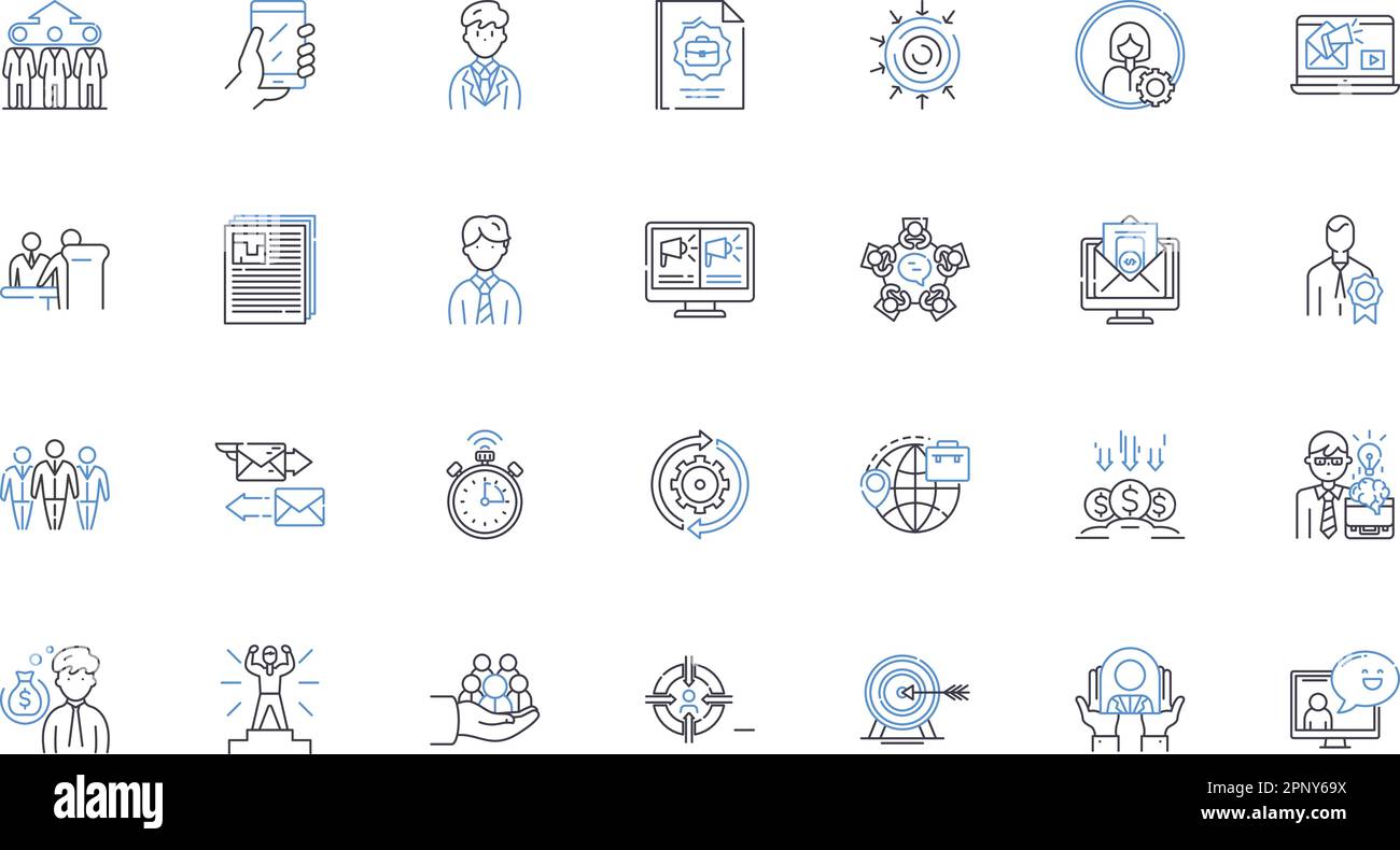 Bootstrapping line icons collection. Entrepreneurs, Ingenuity ...