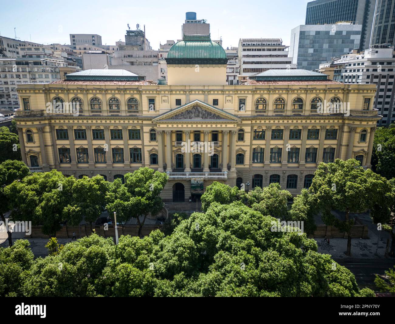 Beautiful aerial view to old historic building in downtown Stock Photo ...