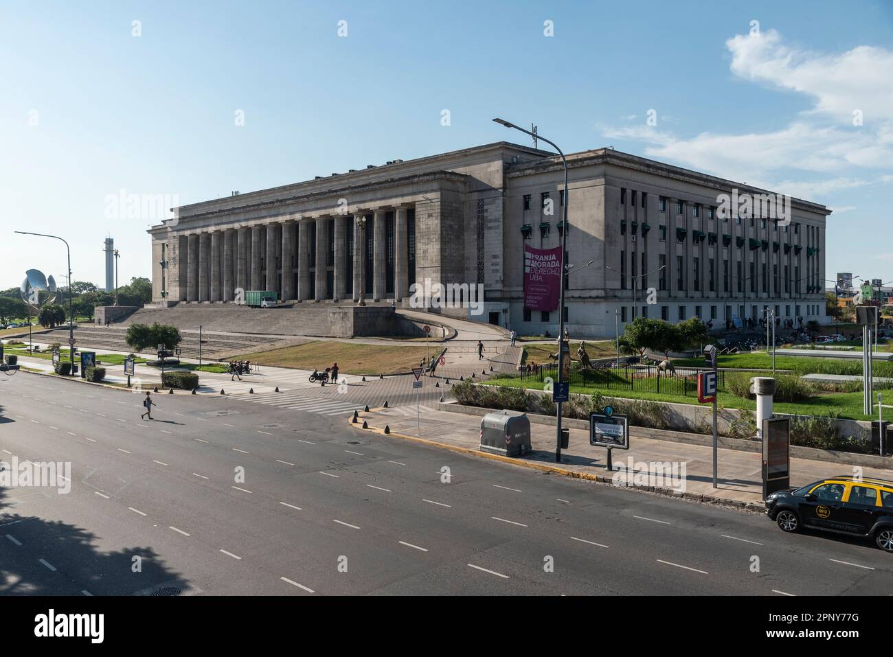 Beautiful view to historic building of Law college in central area ...