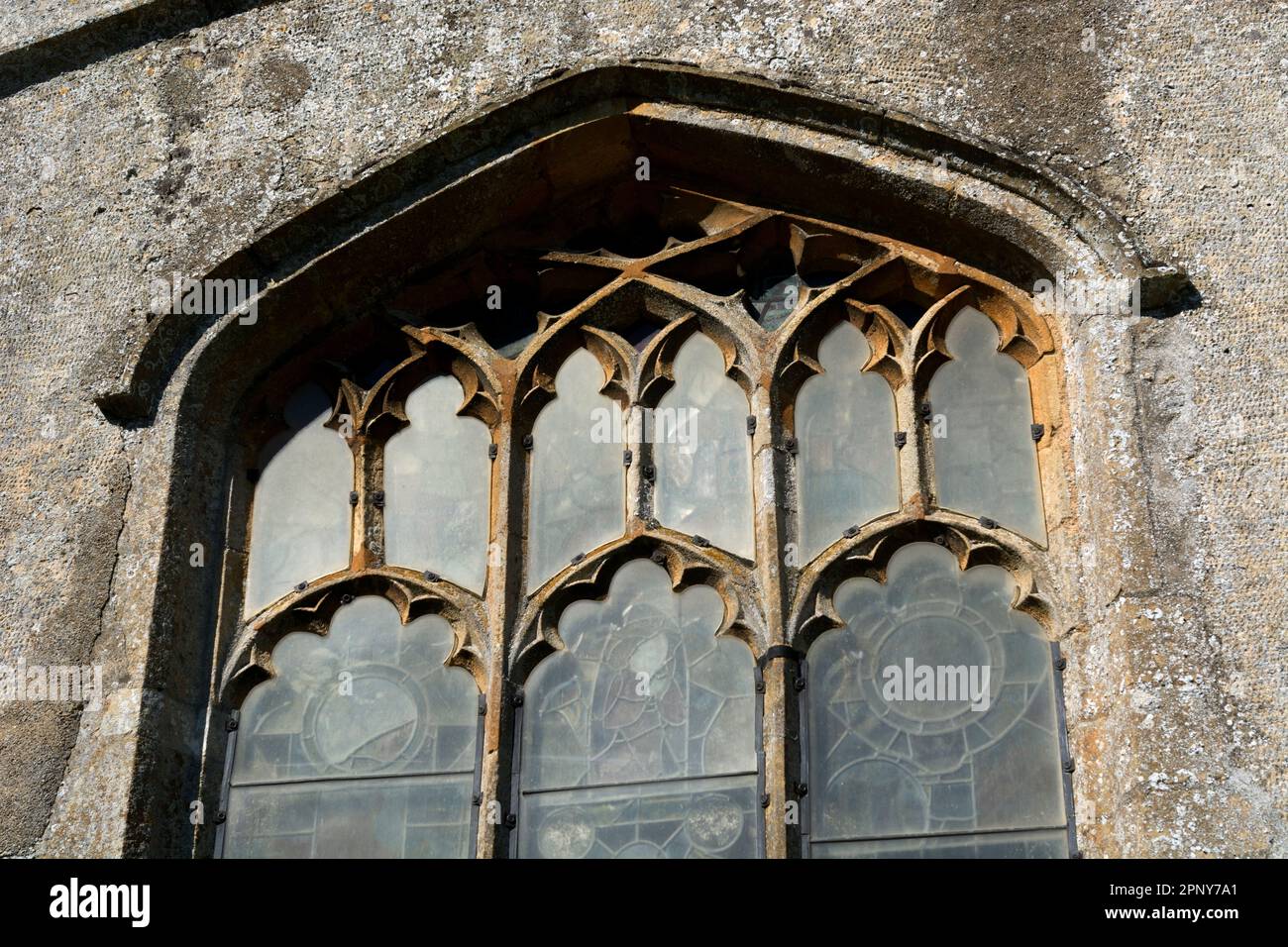 Exterior view of the east window, St. Andrew`s Church, Cranford St ...