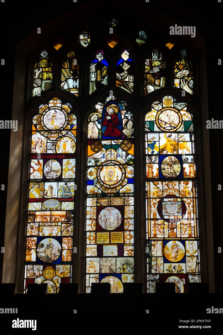 The east window, St. Andrew`s Church, Cranford St. Andrew ...