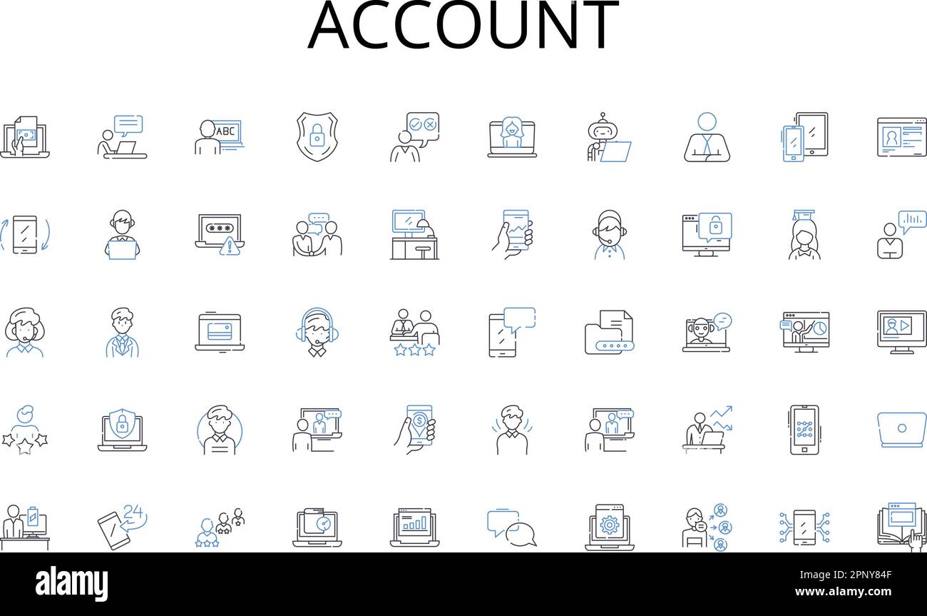 Account line icons collection. Candy, Confectiry, Desserts, Chocolate ...