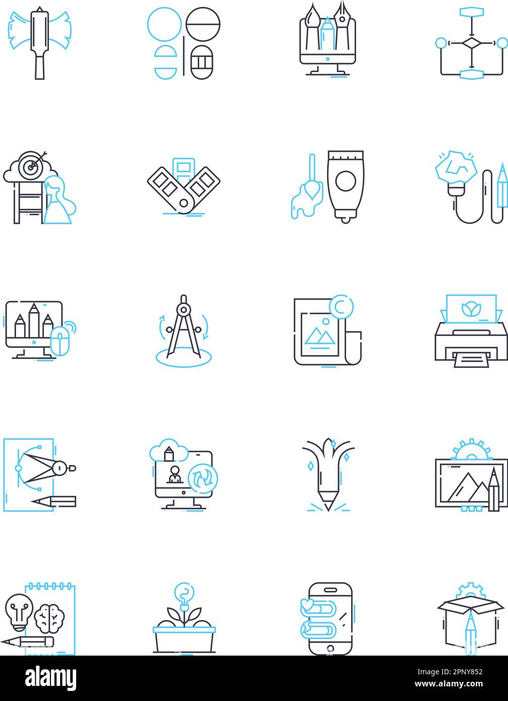 Polyhedra linear icons set. Vertex, Face, Edge, Regular, Irregular ...