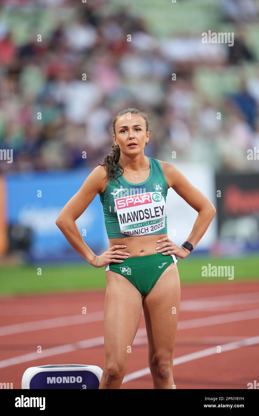 Sharlene Mawdsley participating in the 400 meters of the European ...