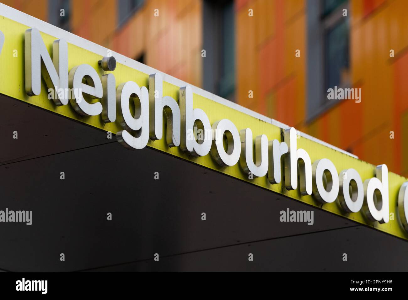 canning town community neighbourhood centre and library Stock Photo - Alamy