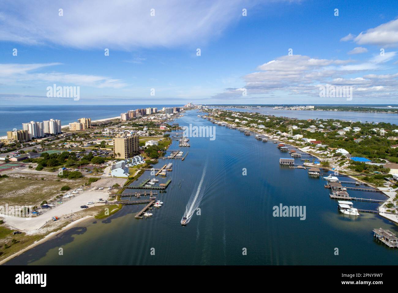 Perdido Key Beach, Florida and Ono Island, Alabama Stock Photo - Alamy