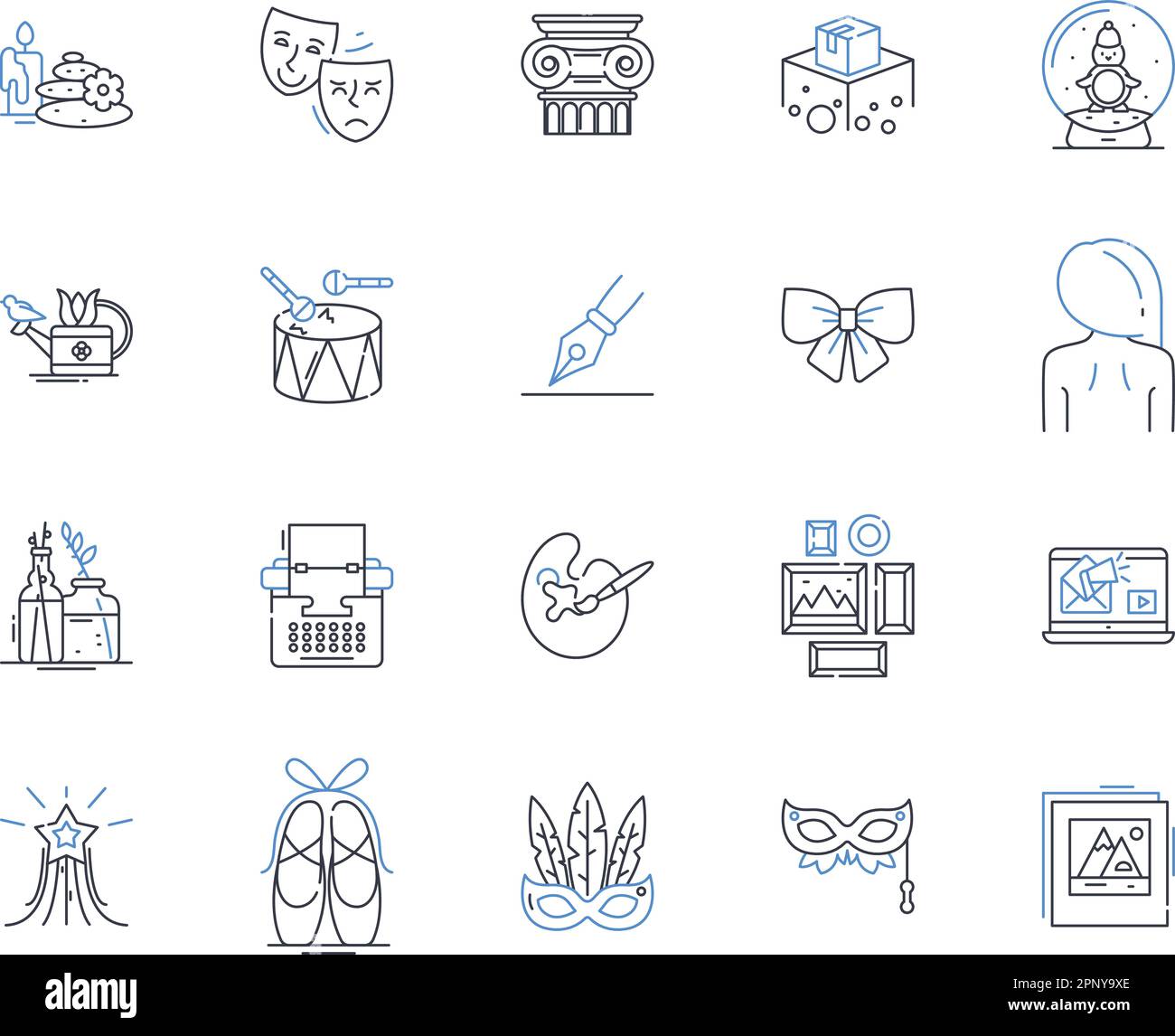 Unique creations line icons collection. Innovation, Originality ...
