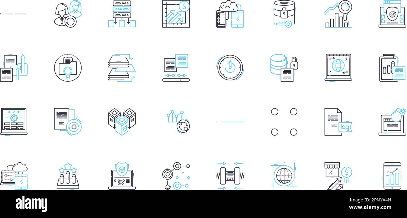 Massive details linear icons set. Intricacy, Precision, Elaboration ...