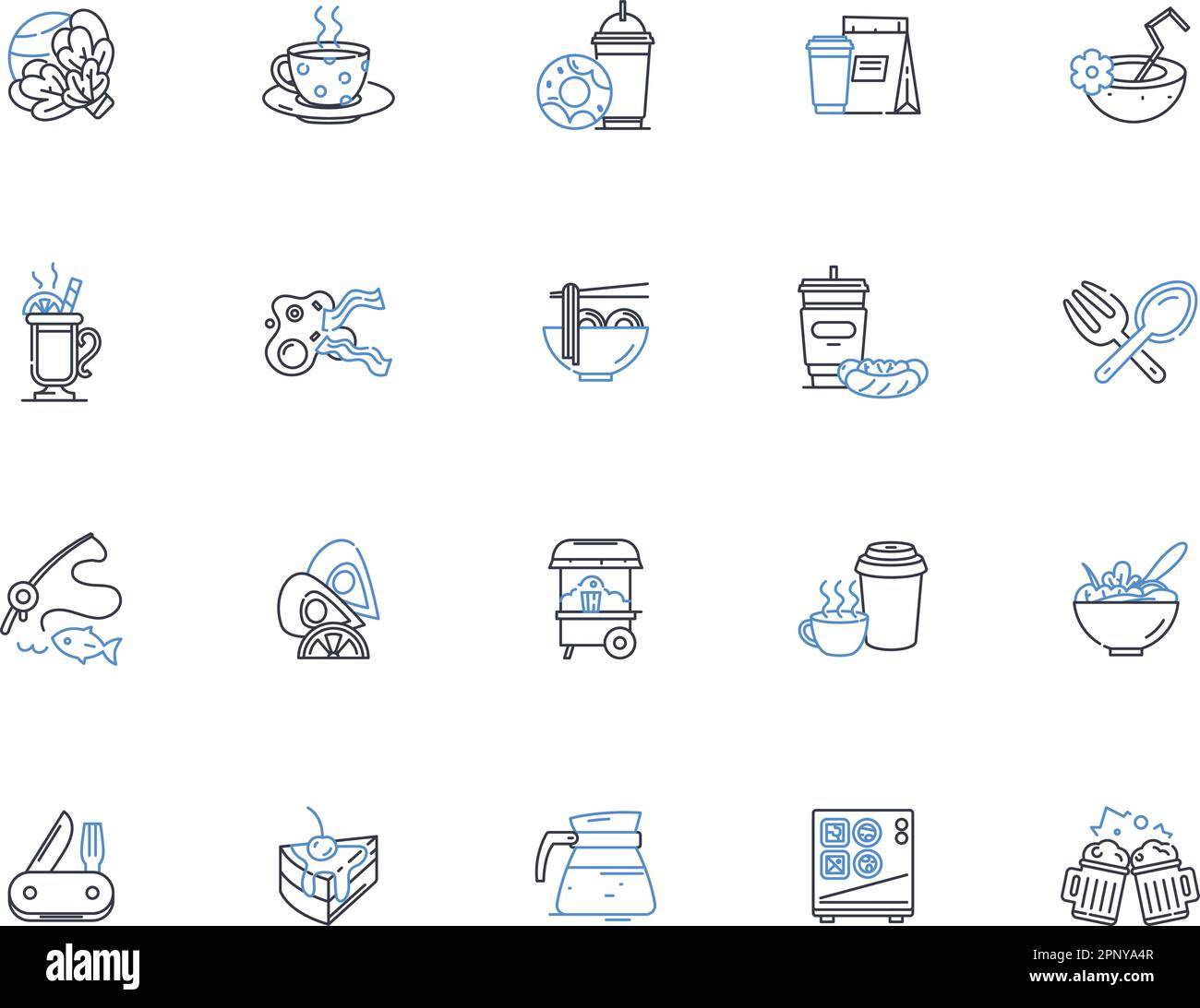 Smoking line icons collection. Addiction, Cigarettes, Nicotine, Health ...