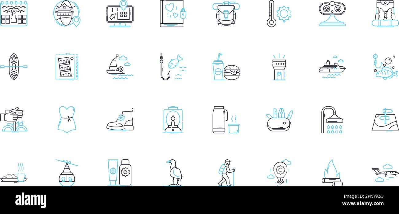 Autonomous vehicles linear icons set. Automation, Self-driving ... Autonomous vehicles linear icons set. Automation, Self-driving ...