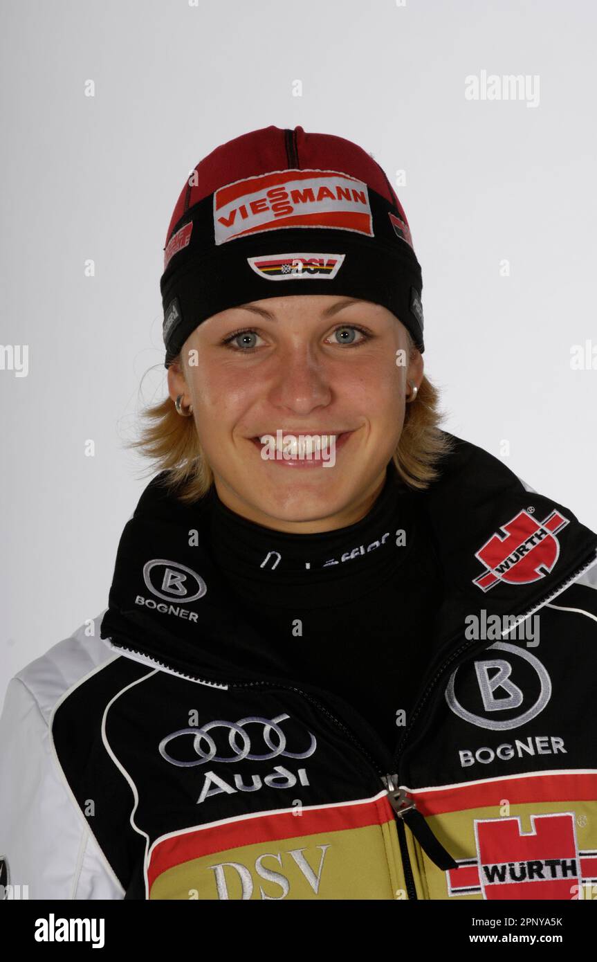 Magdalena Neuner, Feature Studioaufnahme, Biathlon Stock Photo - Alamy