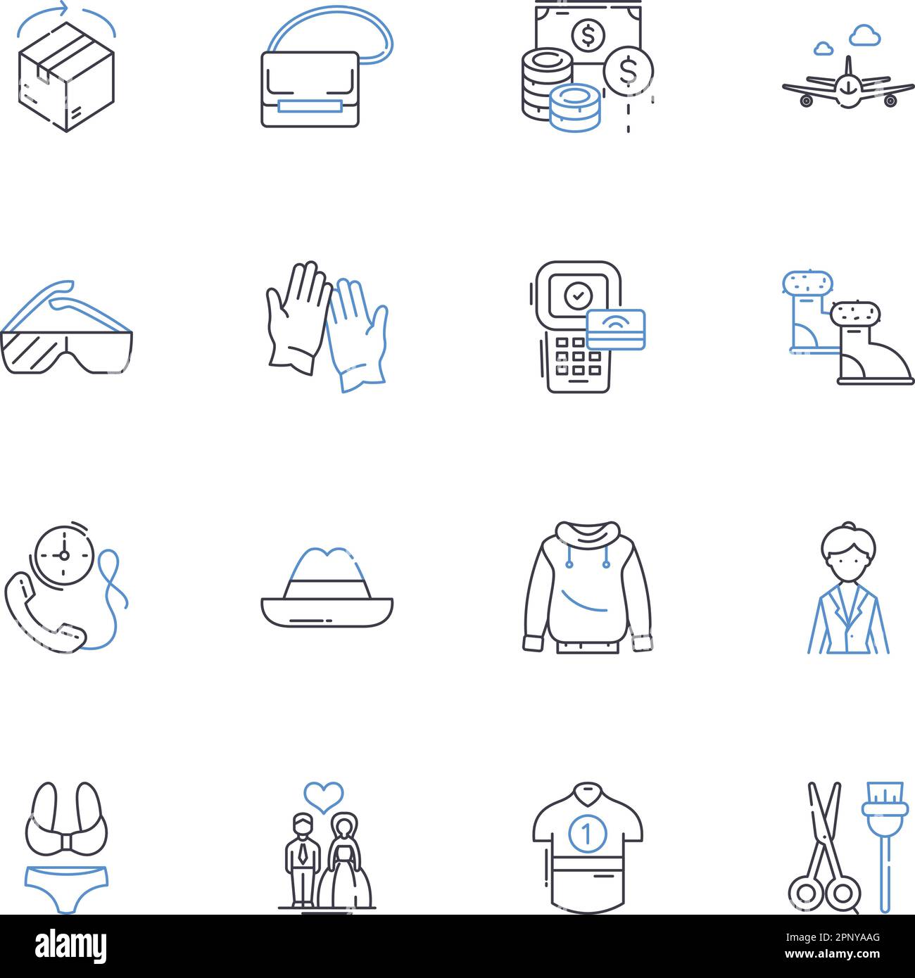 Online stores line icons collection. eCommerce, Retail, Shopping ...