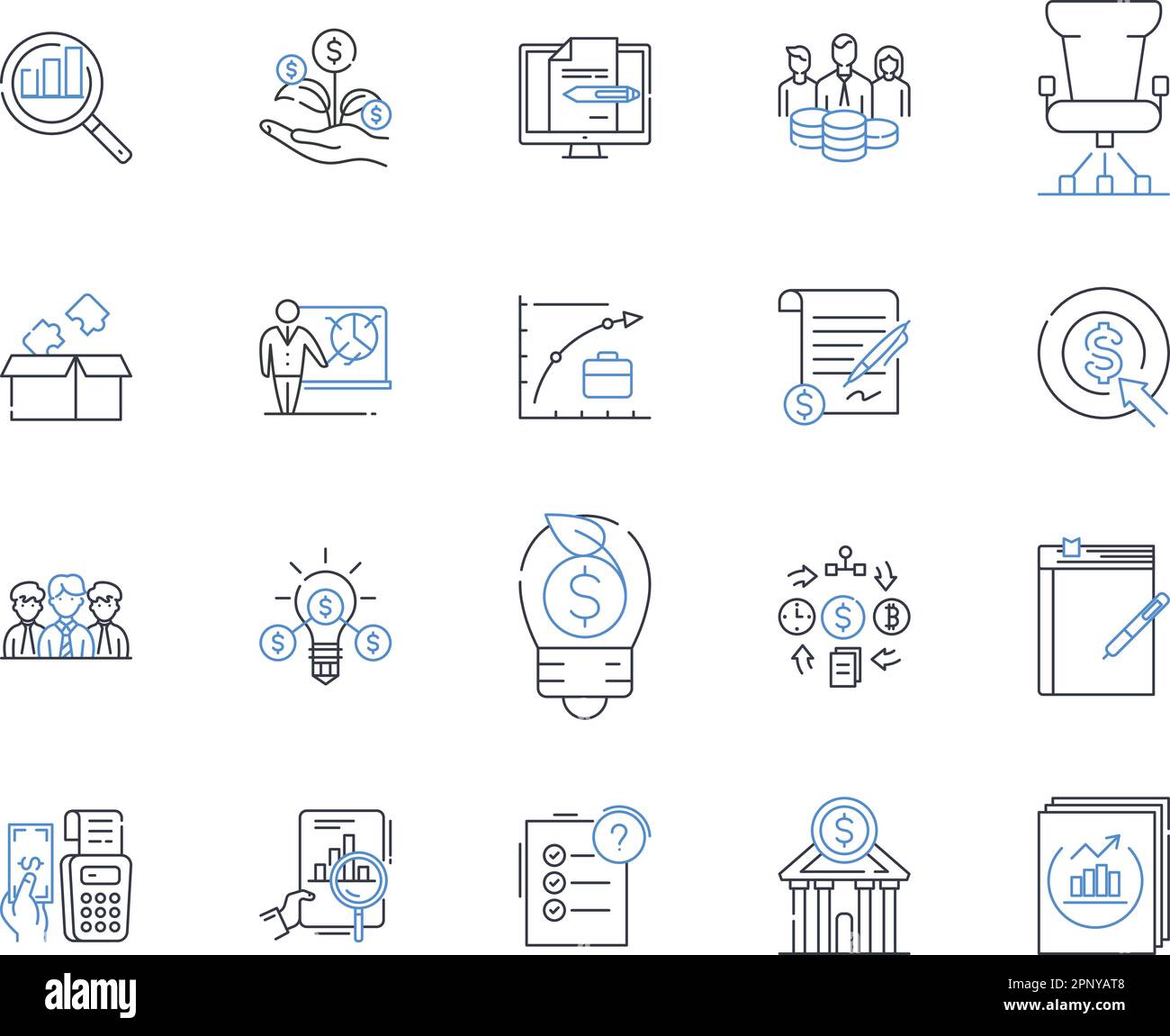 Great Service line icons collection. Accommodating, Attentive ...