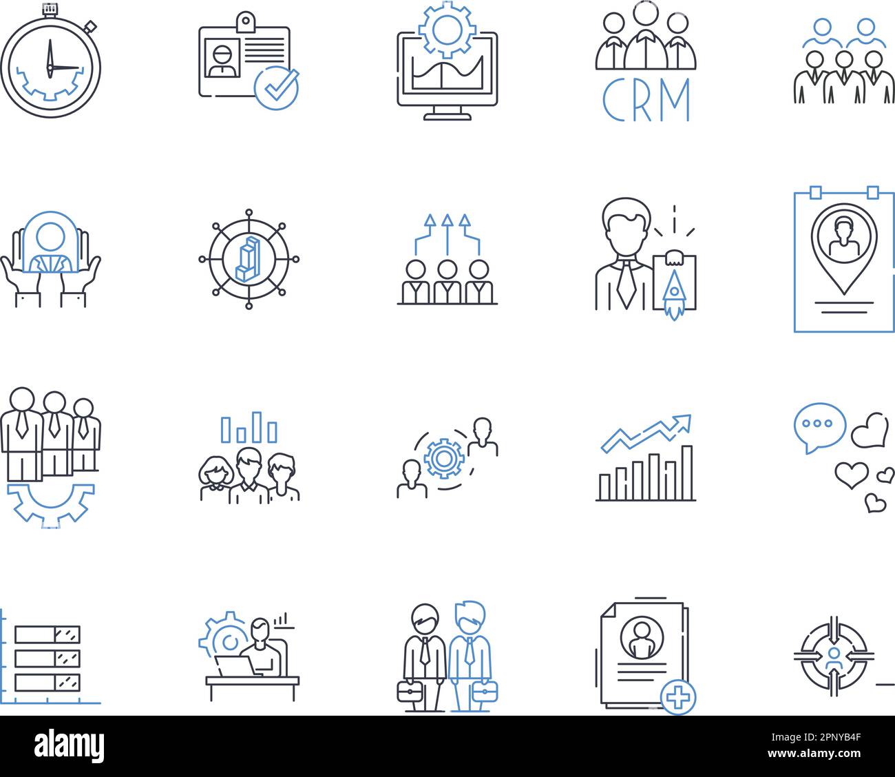 Group cohesion line icons collection. Unity, Solidarity, Collaboration ...