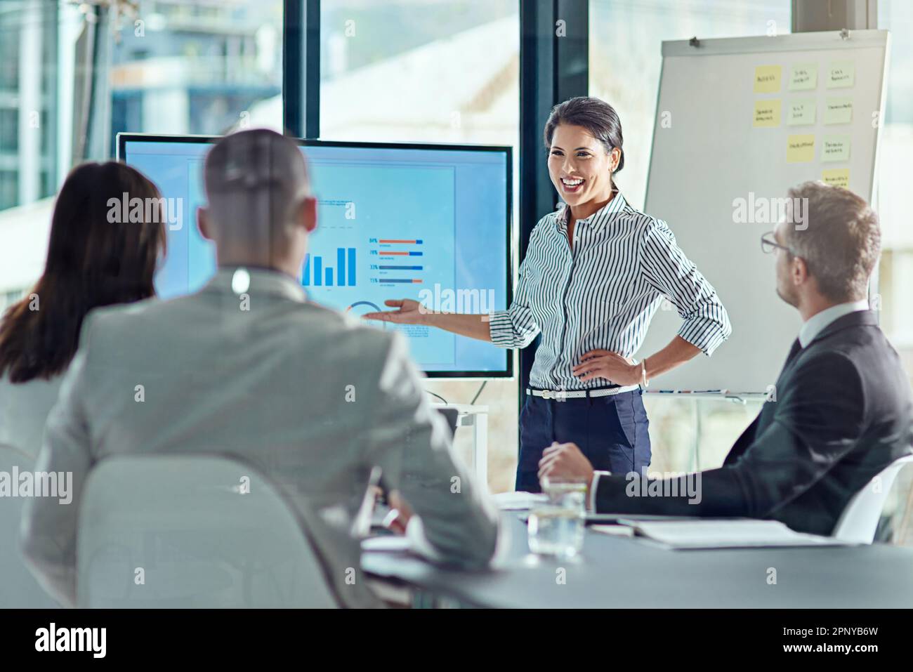 She has more than just a well written presentation. a businesswoman ...