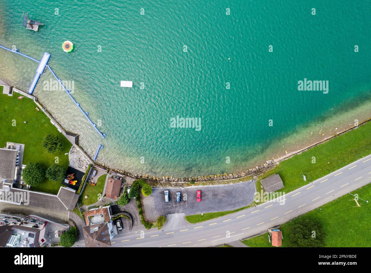 Aerial view of Arth on Lake Zug, Schwyz, Switzerland Stock Photo - Alamy