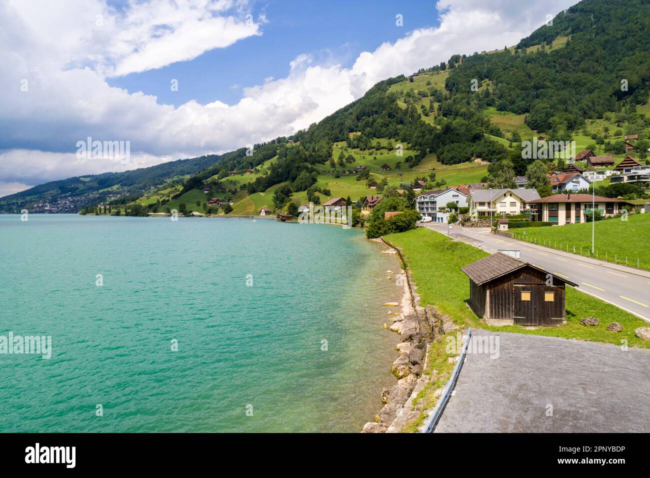 Aerial view of Arth on Lake Zug, Schwyz, Switzerland Stock Photo - Alamy