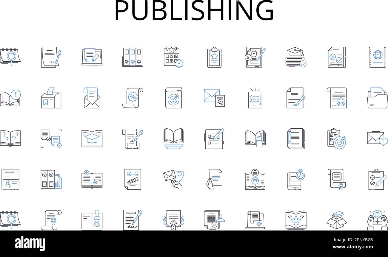 Publishing line icons collection. Artisan, Craftsmanship, Creativity ...