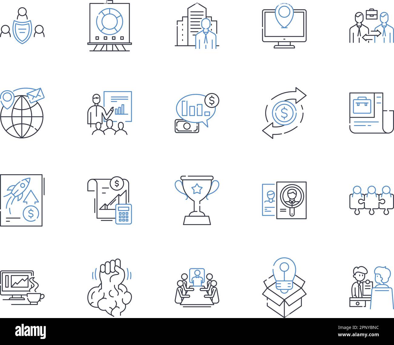 Supply research line icons collection. Procurement, Logistics ... Supply research line icons collection. Procurement, Logistics ...