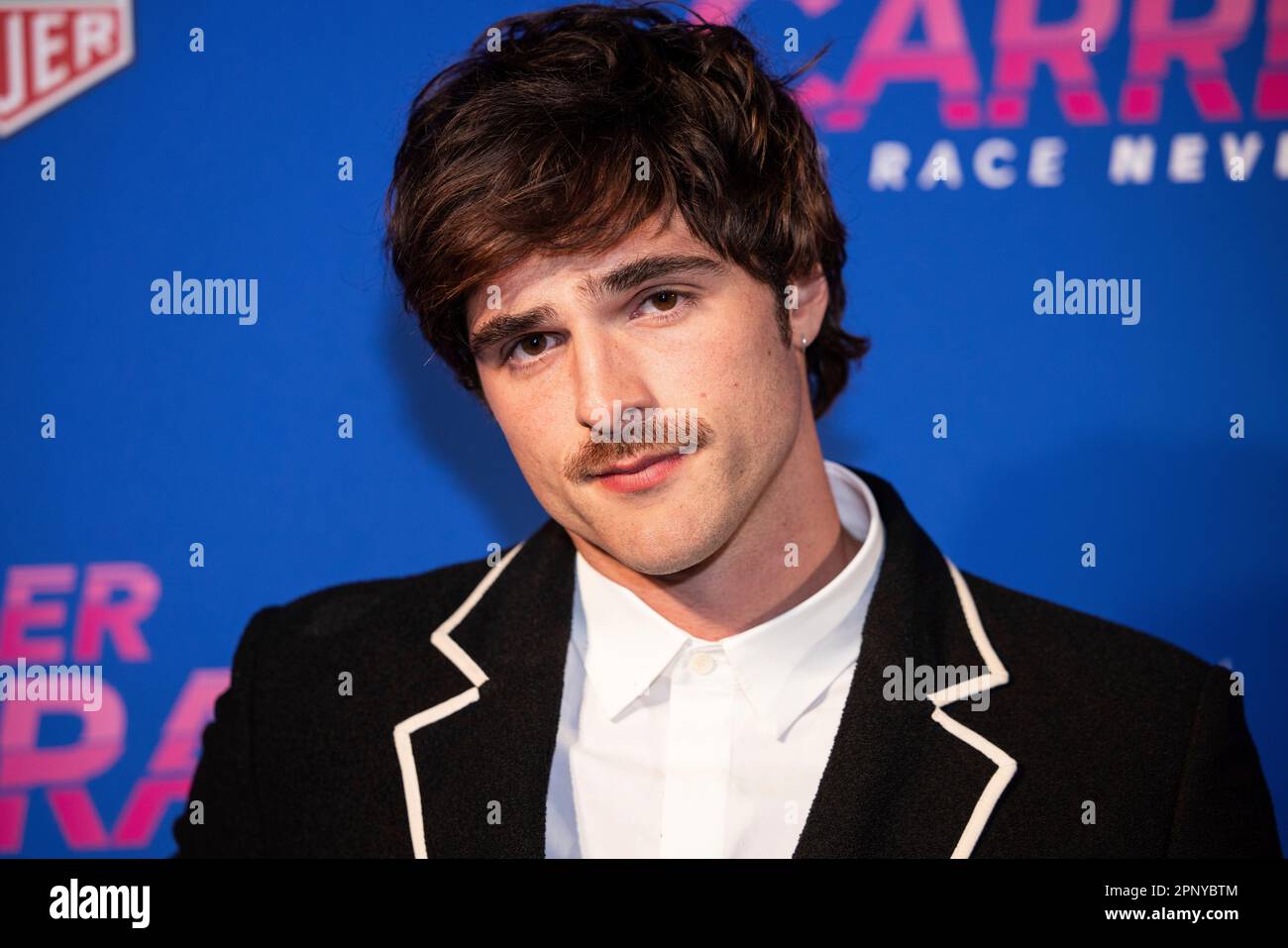 Jacob Elordi poses for photographers upon arrival at the TAG Heuer ...