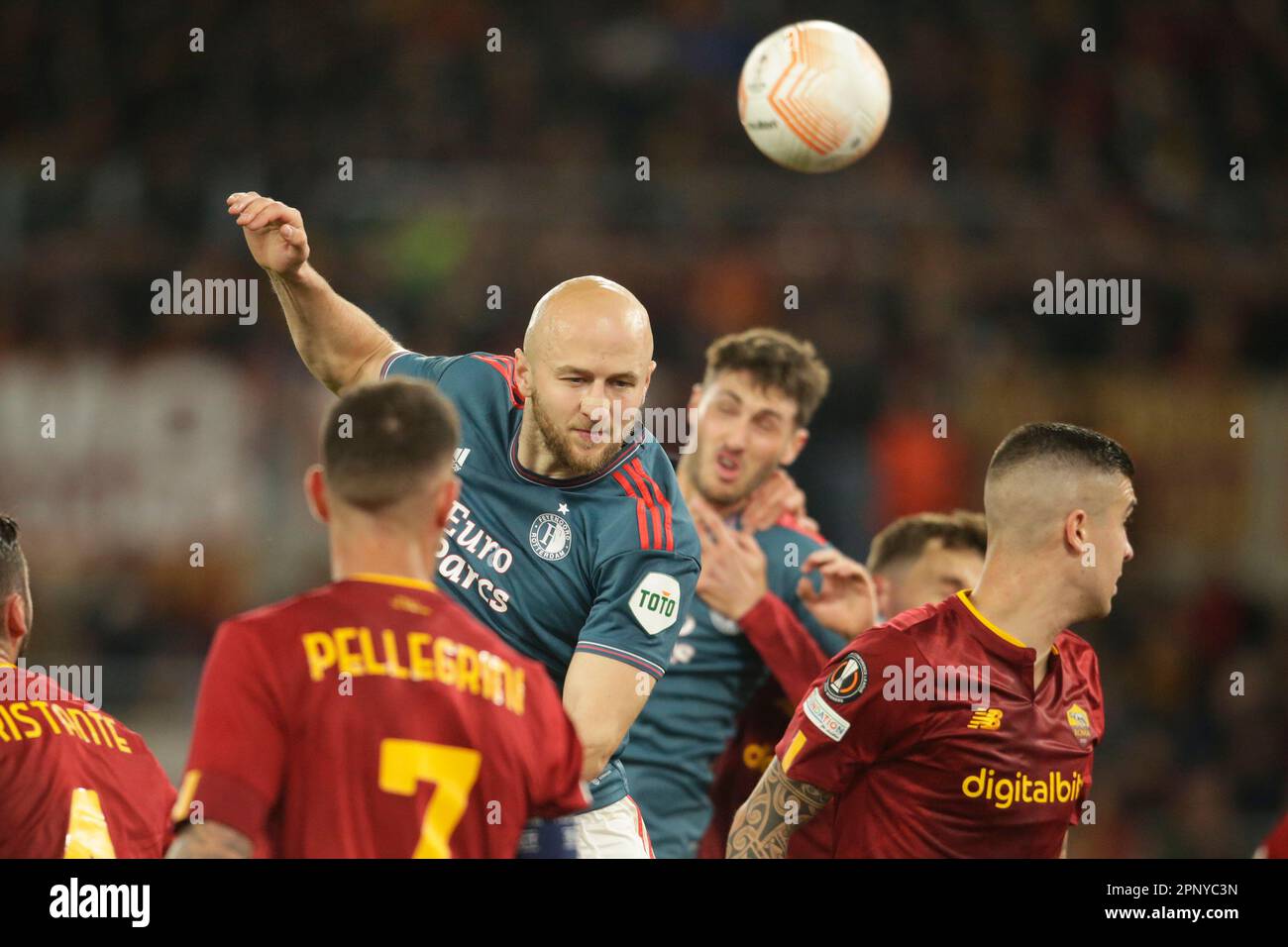 Feyenoord's Austrian defender Gernot Trauner controls the ball during ...