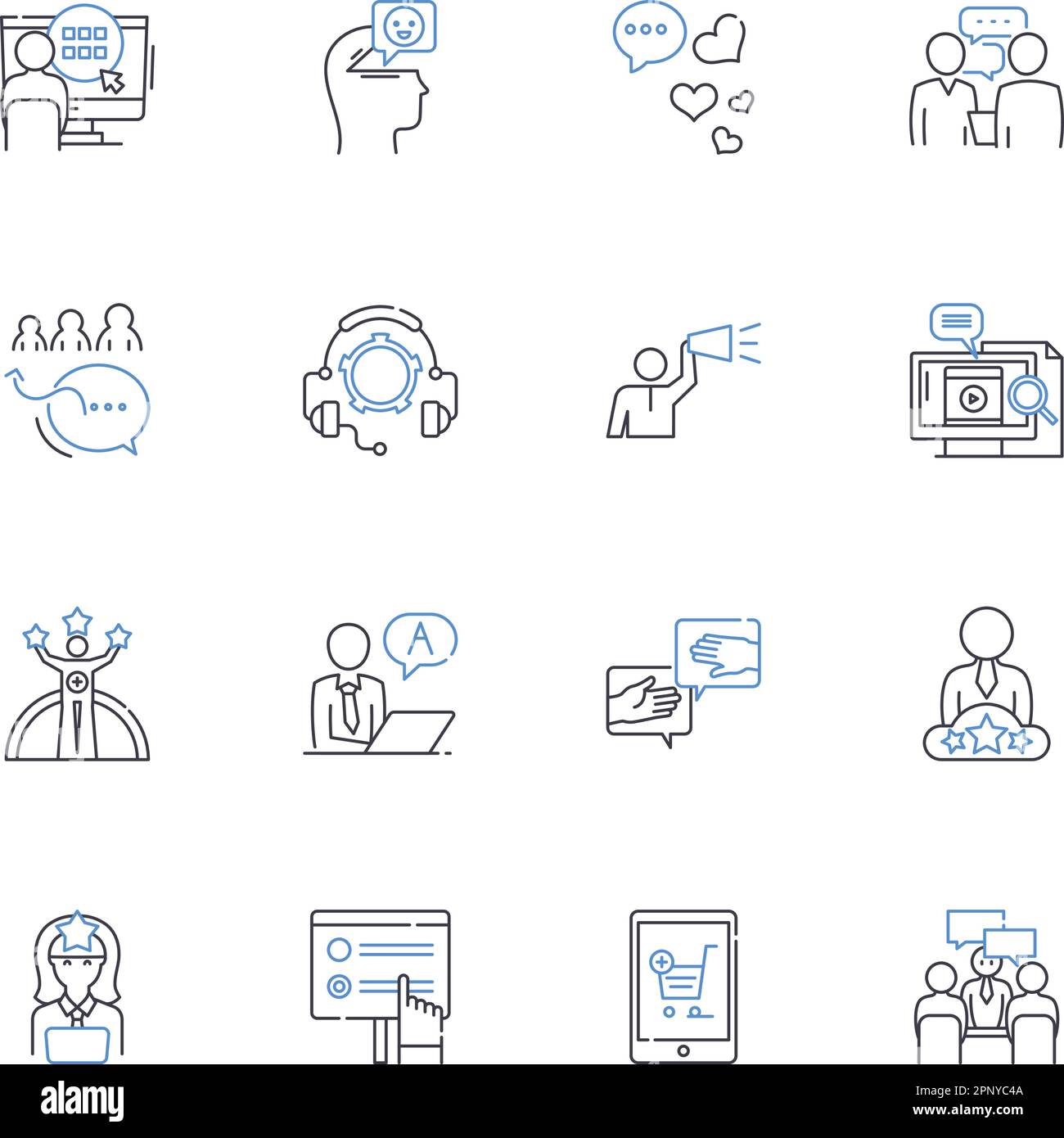 Verdicts line icons collection. Justice, Veracity, Ruling, Decision ...